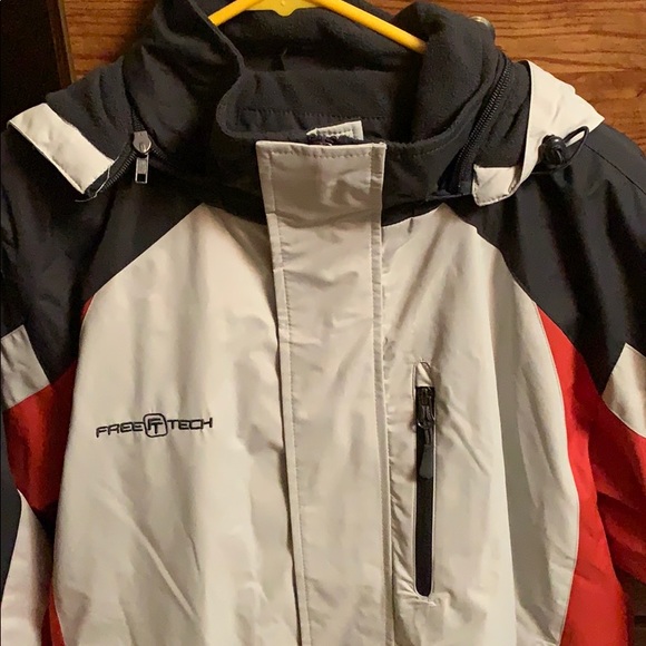 Free Tech | Jackets & Coats | Free Tech Rain Jacket Zipper With Velcro ...